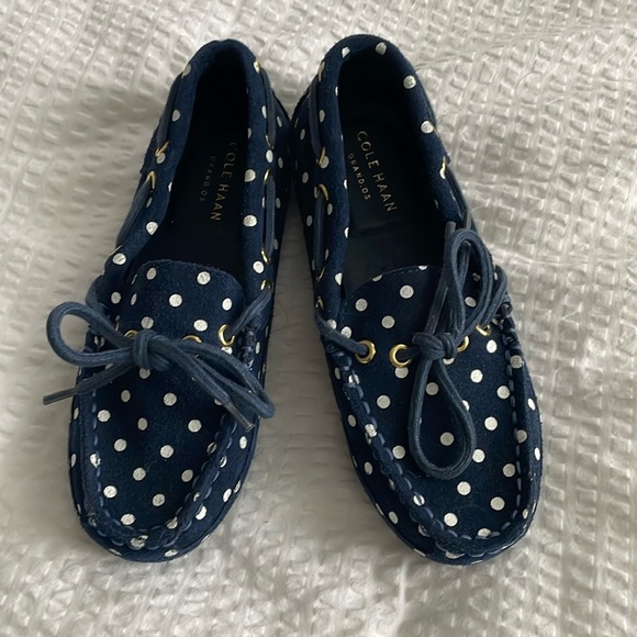 Cole Haan | Shoes | Cole Haan Kids Loafer Upper Navy Blue Suede With ...